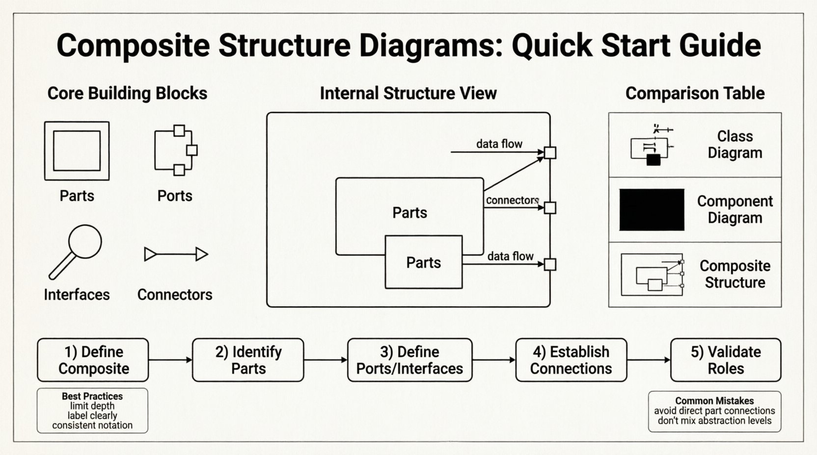 Démarrage rapide des diagrammes de structure composite 📐 | Guide UML